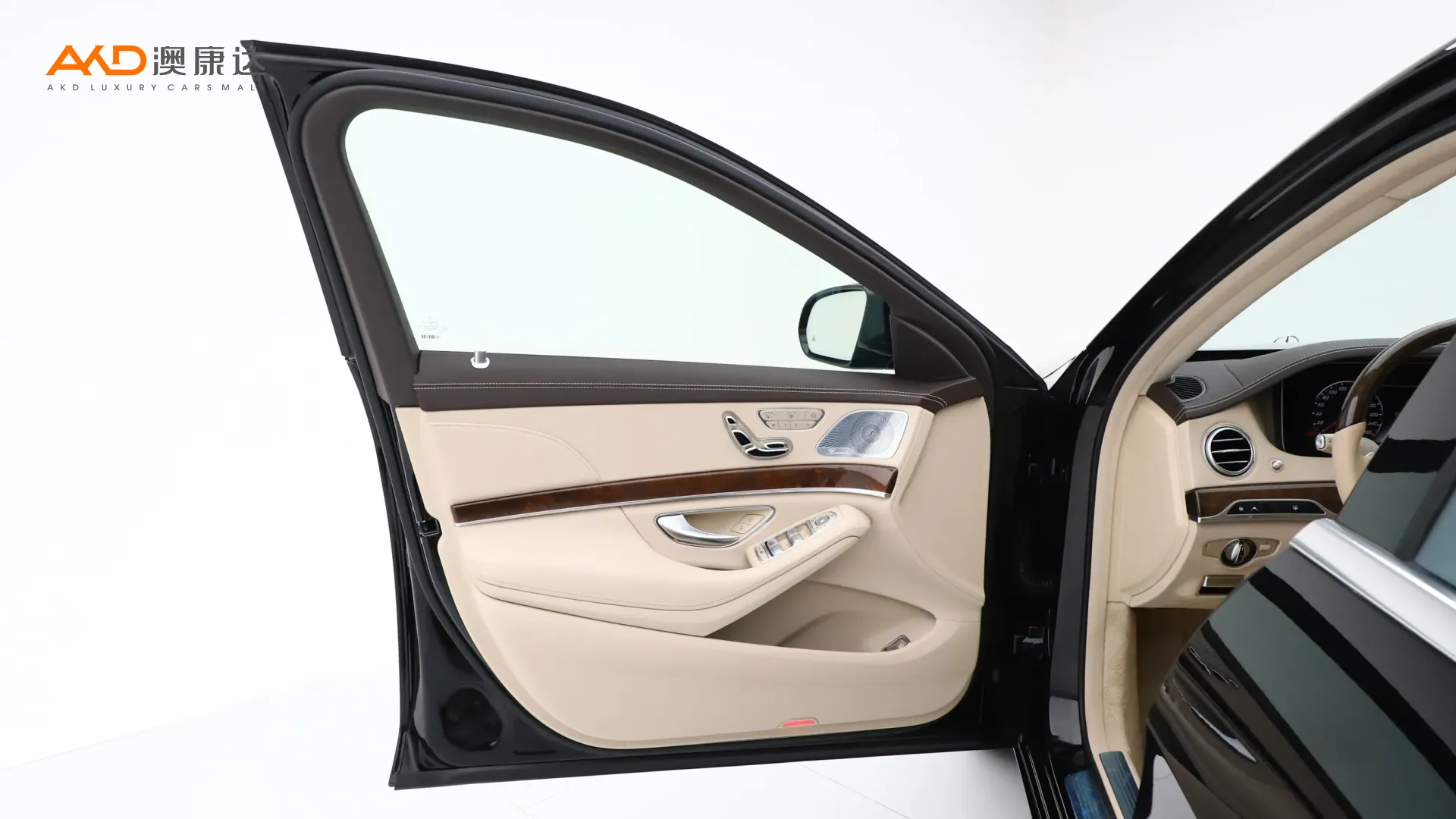 2018款奔驰S450，米黄色内饰、座椅、中控方向盘、仪表台图片3792214澳康达名车广场