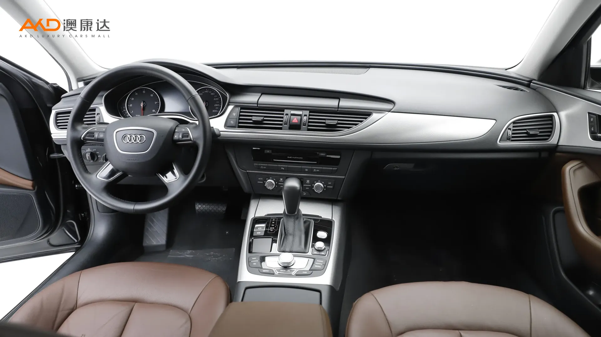 2018款奥迪A6L，棕色内饰、座椅、中控方向盘、仪表台图片3820794澳康达名车广场