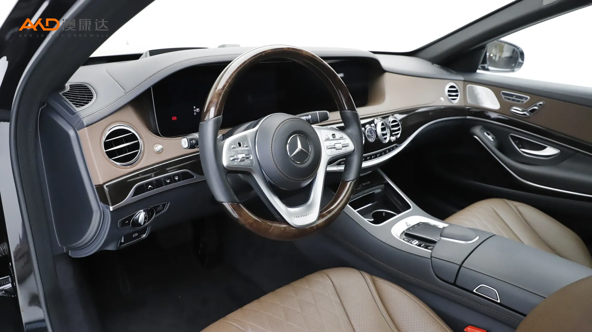 2019款迈巴赫S450，棕色内饰、座椅、中控方向盘、仪表台图片3833692澳康达名车广场