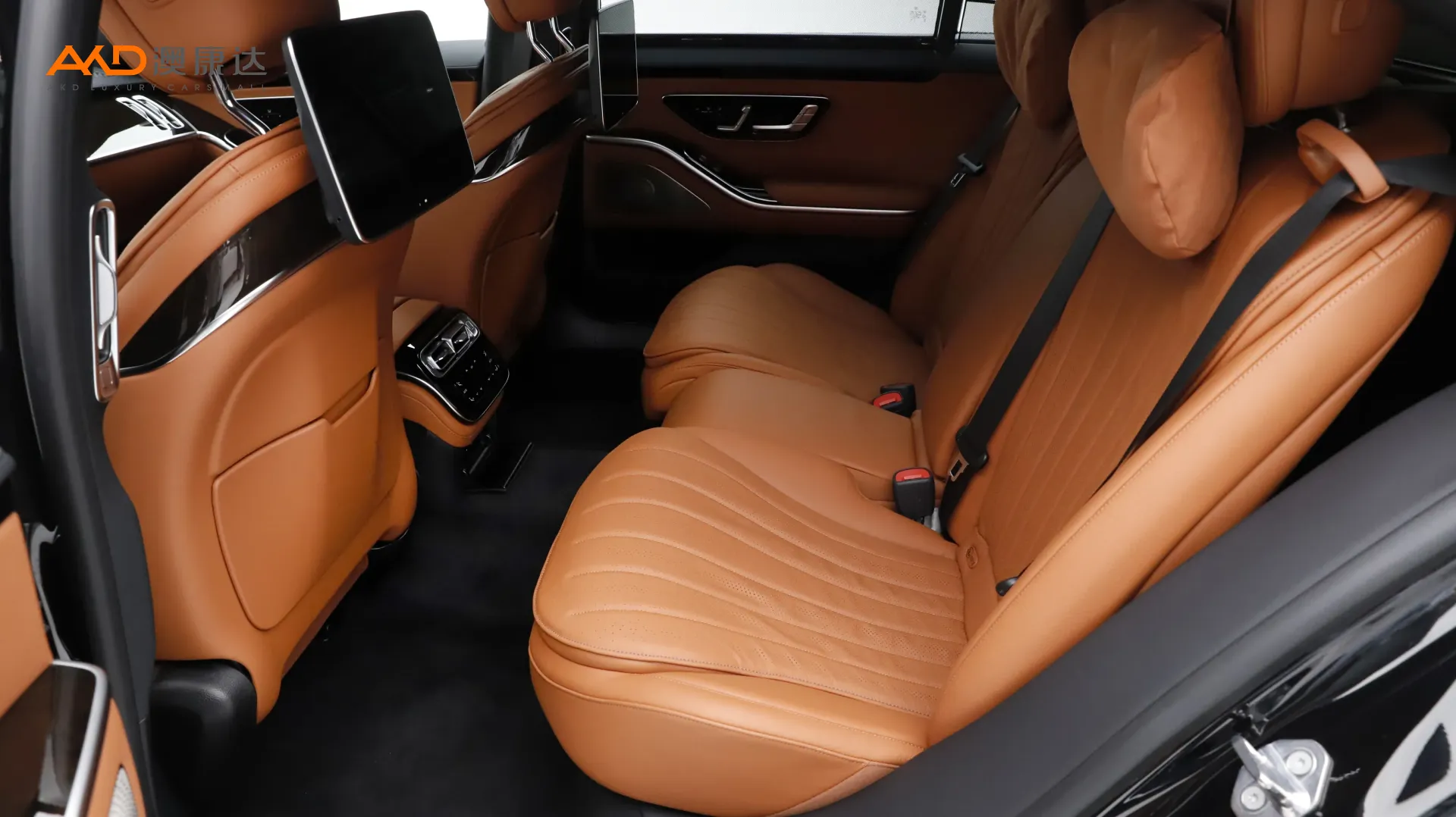 2021款奔驰S400L，棕色内饰、座椅、中控方向盘、仪表台图片3881146澳康达名车广场