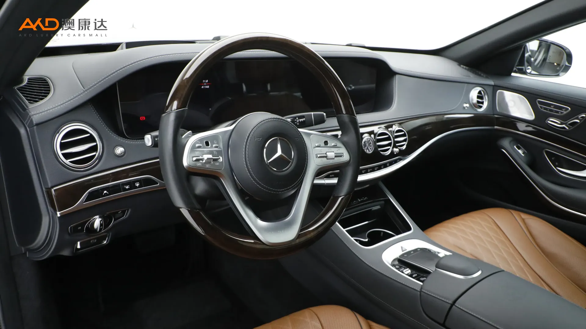 2020款迈巴赫S450，棕色内饰、座椅、中控方向盘、仪表台图片3918215澳康达名车广场