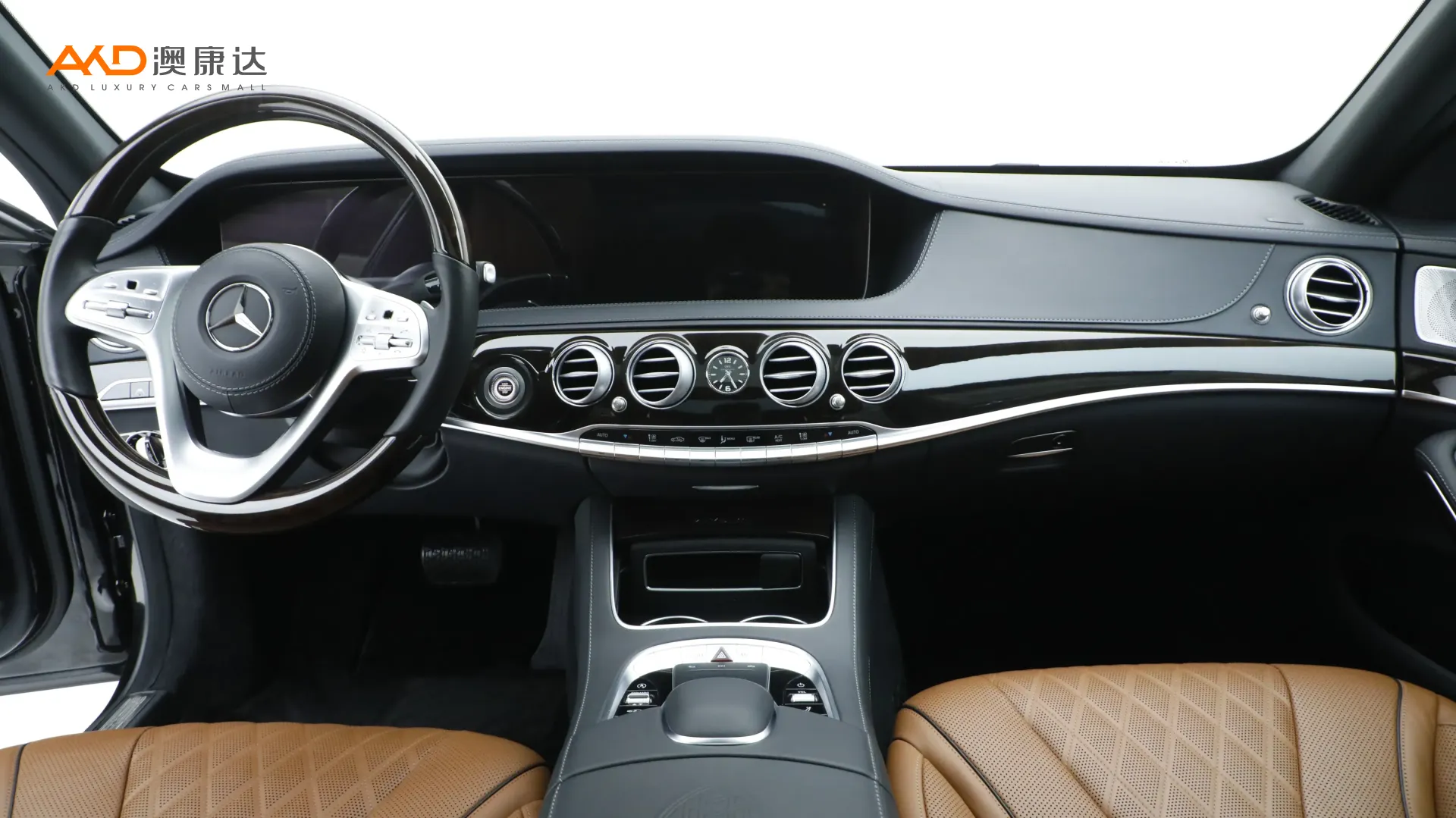 2020款迈巴赫S450，棕色内饰、座椅、中控方向盘、仪表台图片3918215澳康达名车广场