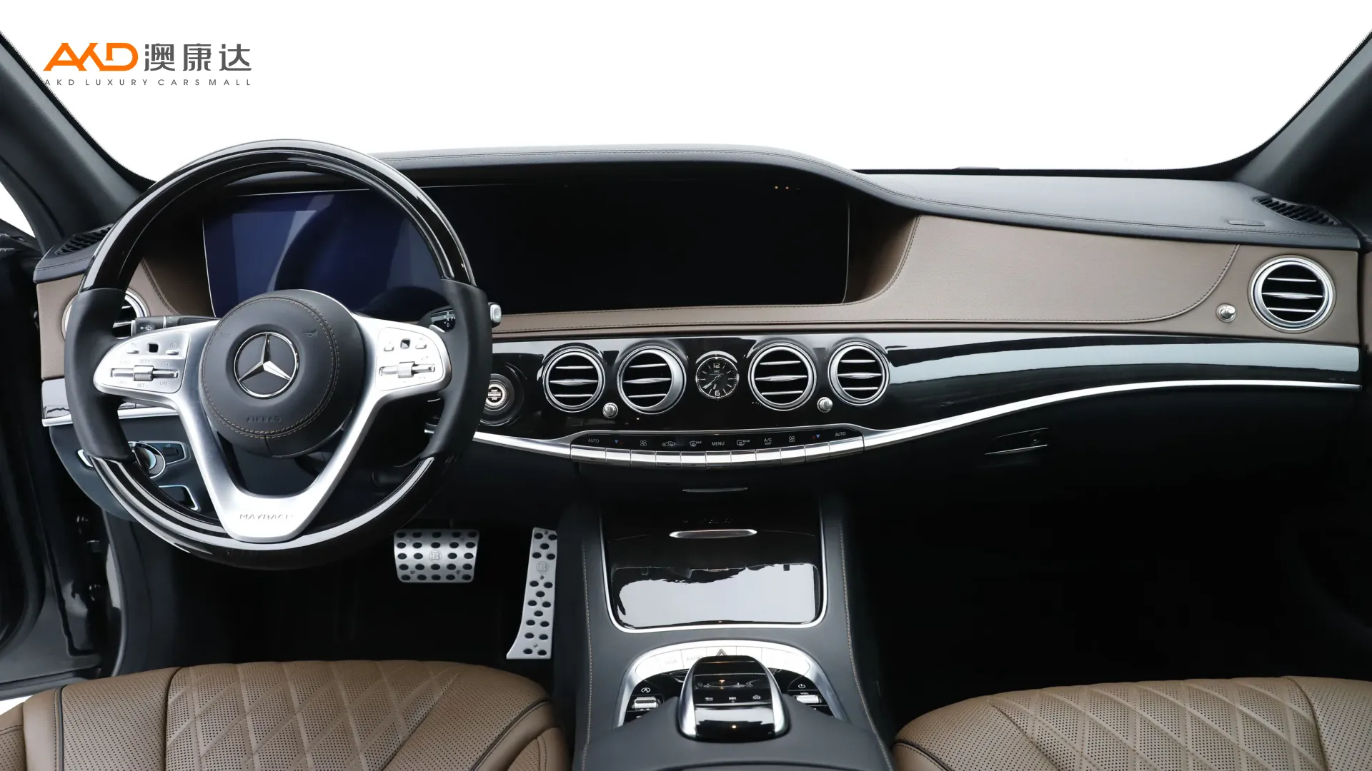 2018款迈巴赫S450，棕色内饰、座椅、中控方向盘、仪表台图片3971142澳康达名车广场